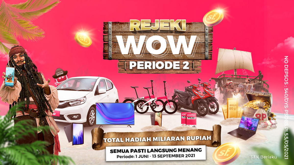 Bagikan Hadiah ke 2,5 Juta Pelanggan, Smartfren Siapkan Rejeki WOW Treasure Hunt Periode Kedua ...
