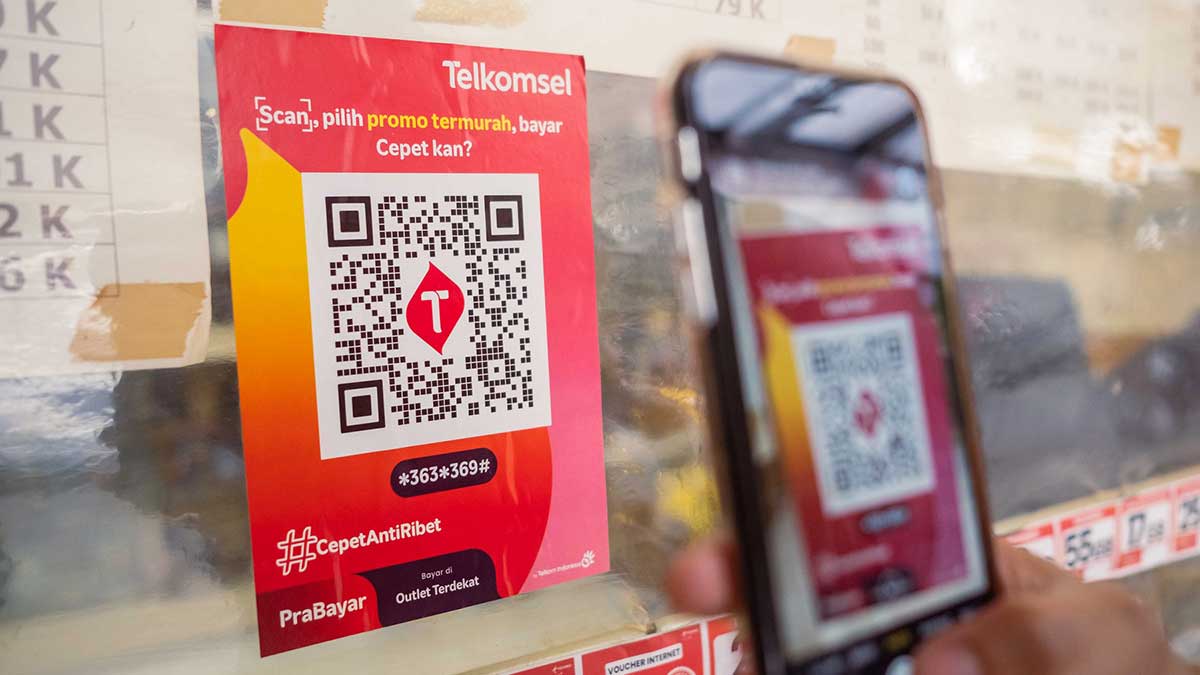 Makin Mudah, Beli Paket Data Telkomsel Cukup Scan QR Code - CANGGIH ID