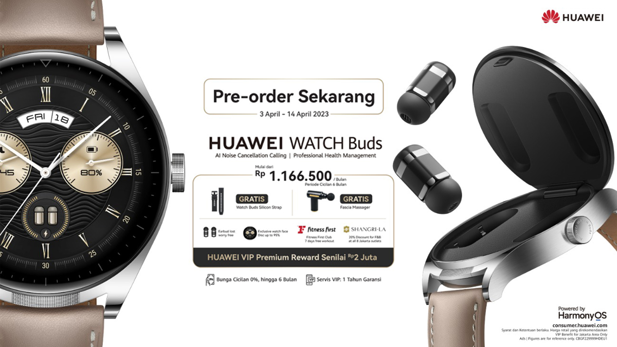Huawei Resmikan HUAWEI WATCH Buds: Kombinasi Canggih TWS dan Smartwatch ...