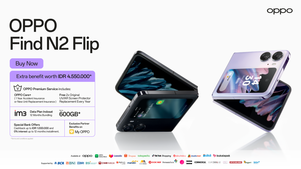 OPPO Find N2 Flip Resmi Hadir di Indonesia - CANGGIH ID