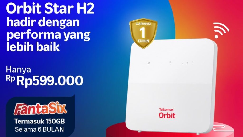 Resmi Tersedia, Modem Orbit Star H2 Hadir dengan Kuota Telkomsel Hingga 150GB - CANGGIH ID