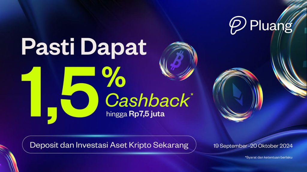 Pluang Tawarkan Cashback Spesial 15% dan 0% Biaya Trading Aset Kripto ...