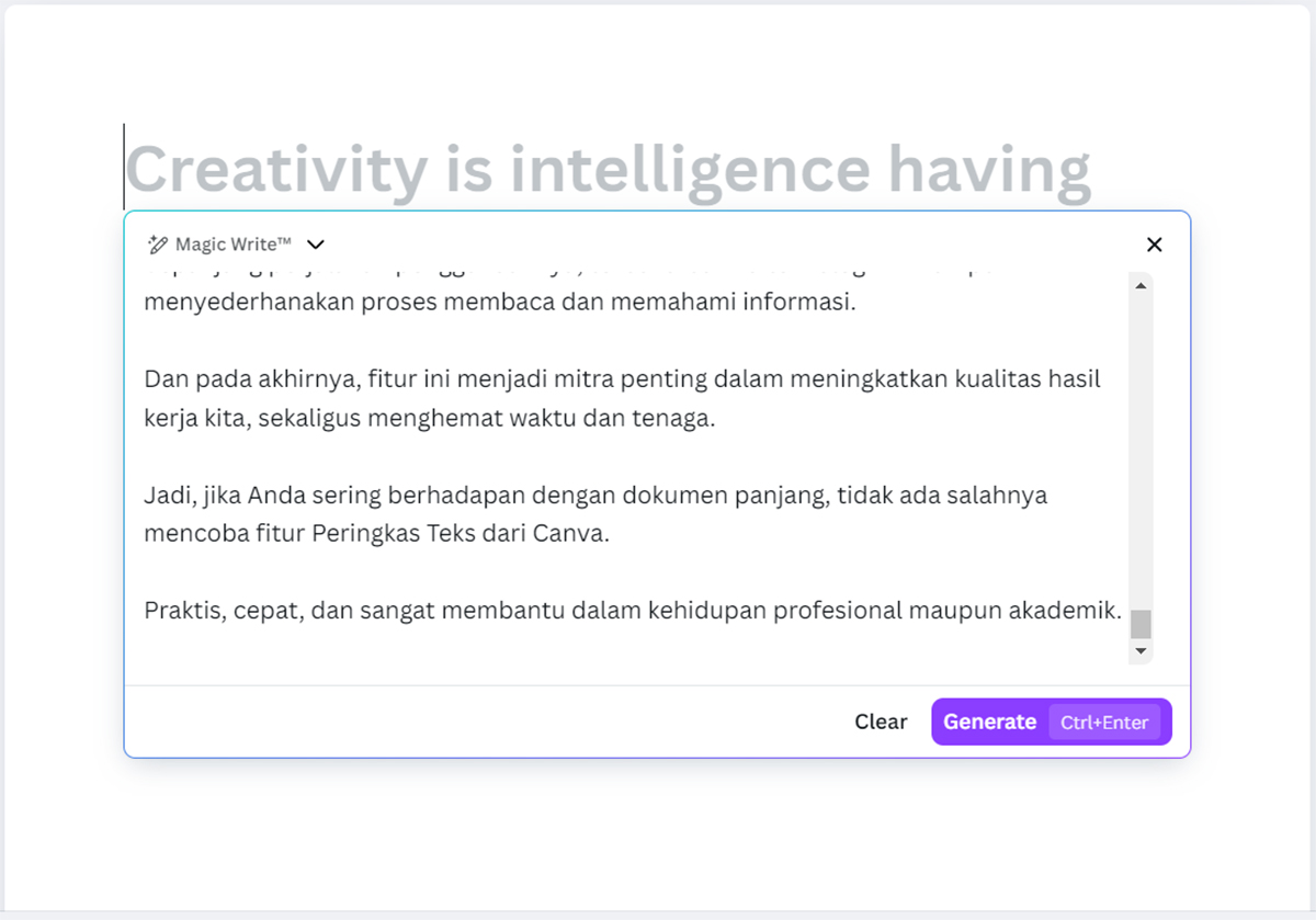 Cara Simpel Meringkas Artikel Panjang Pakai Canva - CANGGIH ID