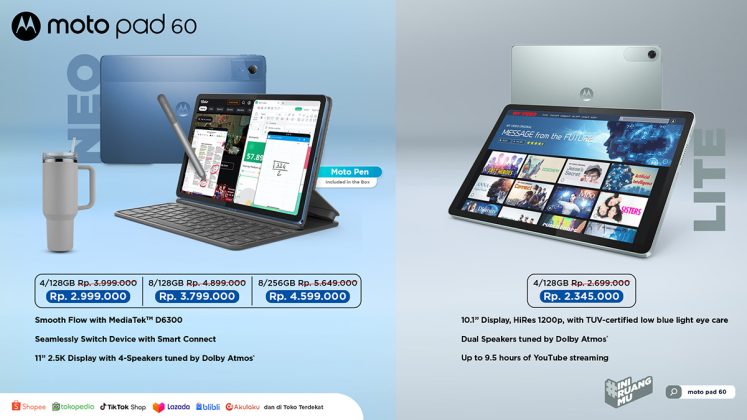 Motorola Luncurkan Moto Pad 60 Series untuk Berbagai Kebutuhan Pengguna ...